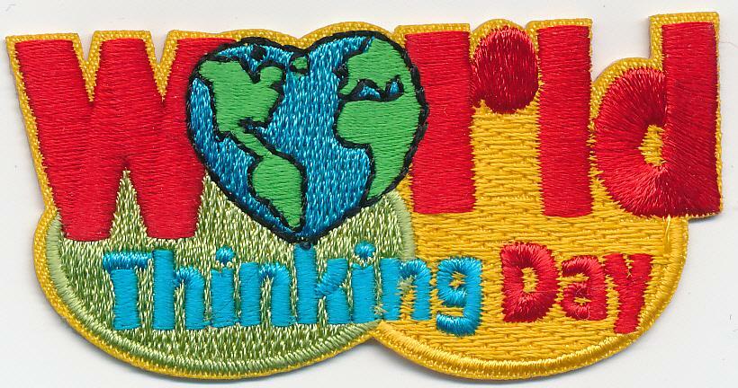 Girl International WORLD THINKING DAY Fun Patches Crests Badges SCOUT ...