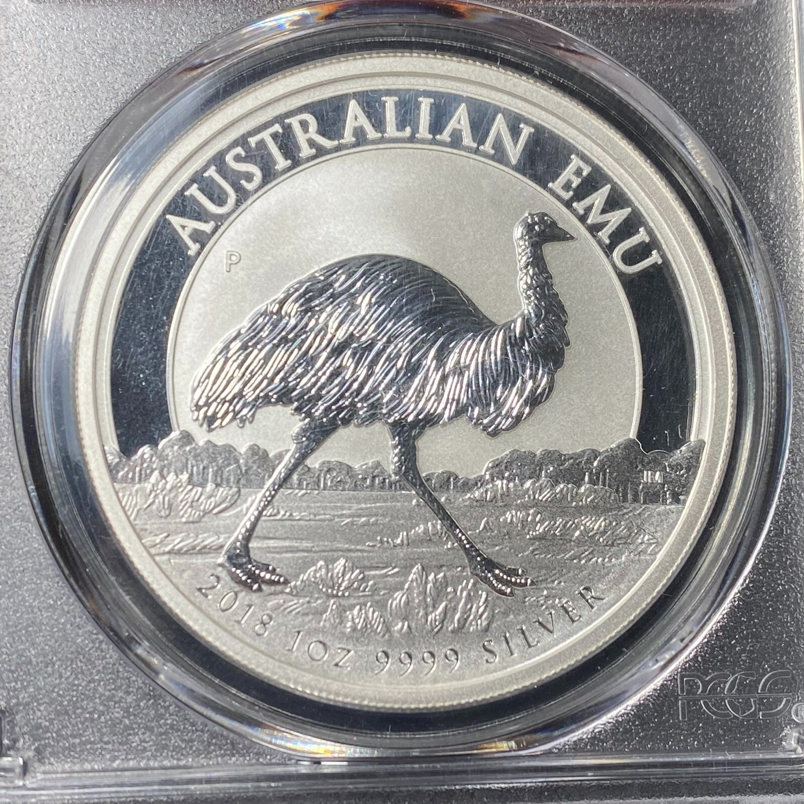 2018 - P 1 OZ .9999 SILVER $1 AUSTRALIA EMU COIN FIRST STRIKE PCGS MS70 ...