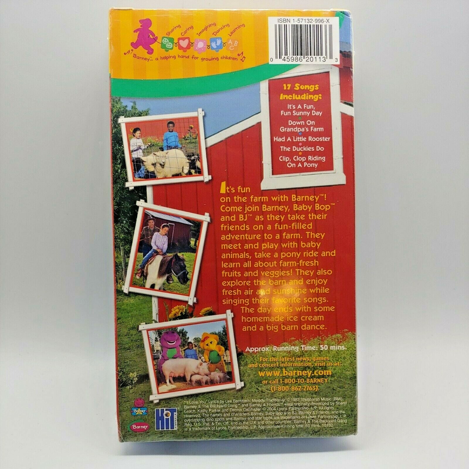 Barney - Lets Go to The Farm (vhs 2005) Collectible RARE OOP HTF for ...