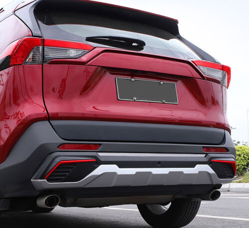 Fit For Toyota RAV4 2019 2020-2022 Black Red Rear Bumper Diffuser Board ...