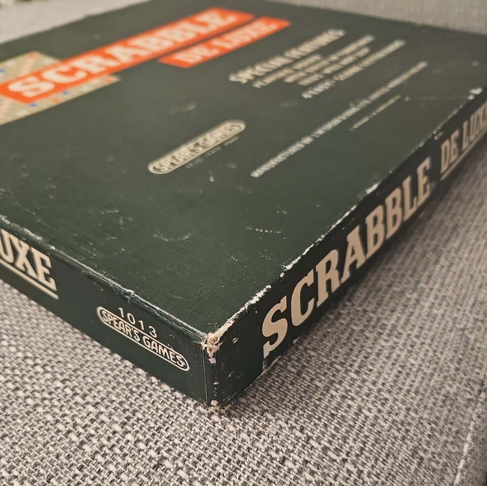 SCRABBLE DELUXE vintage BOARD GAME - brand new open box | eBay UK