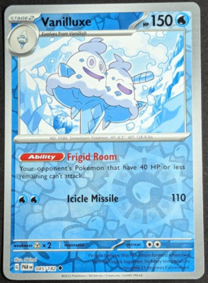 Vanilluxe Reverse Holo NM 045/182 Paradox Rift Pokemon Card | eBay