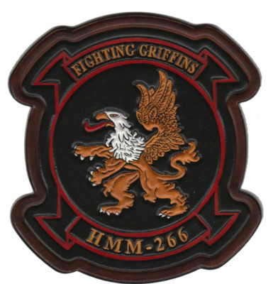 4.5" MARINE CORPS HMM-266 FIGHTING GRIFFINS COLOR LEATHER PATCH | eBay