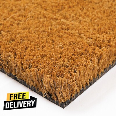 Natural Coconut Coir Entrance Door Mat Heavy Duty Outdoor Lobby ...