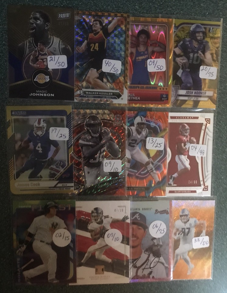 HUGE LOADED 1000+ INSERT COLLECTION LOT ALL INSERTS. All Cards /100 or ...