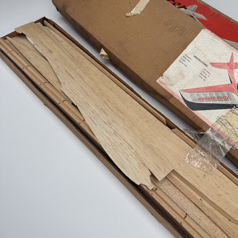 Vintage Model Airplane Kit x3 Top Flite Streak Super Twister 72 ...