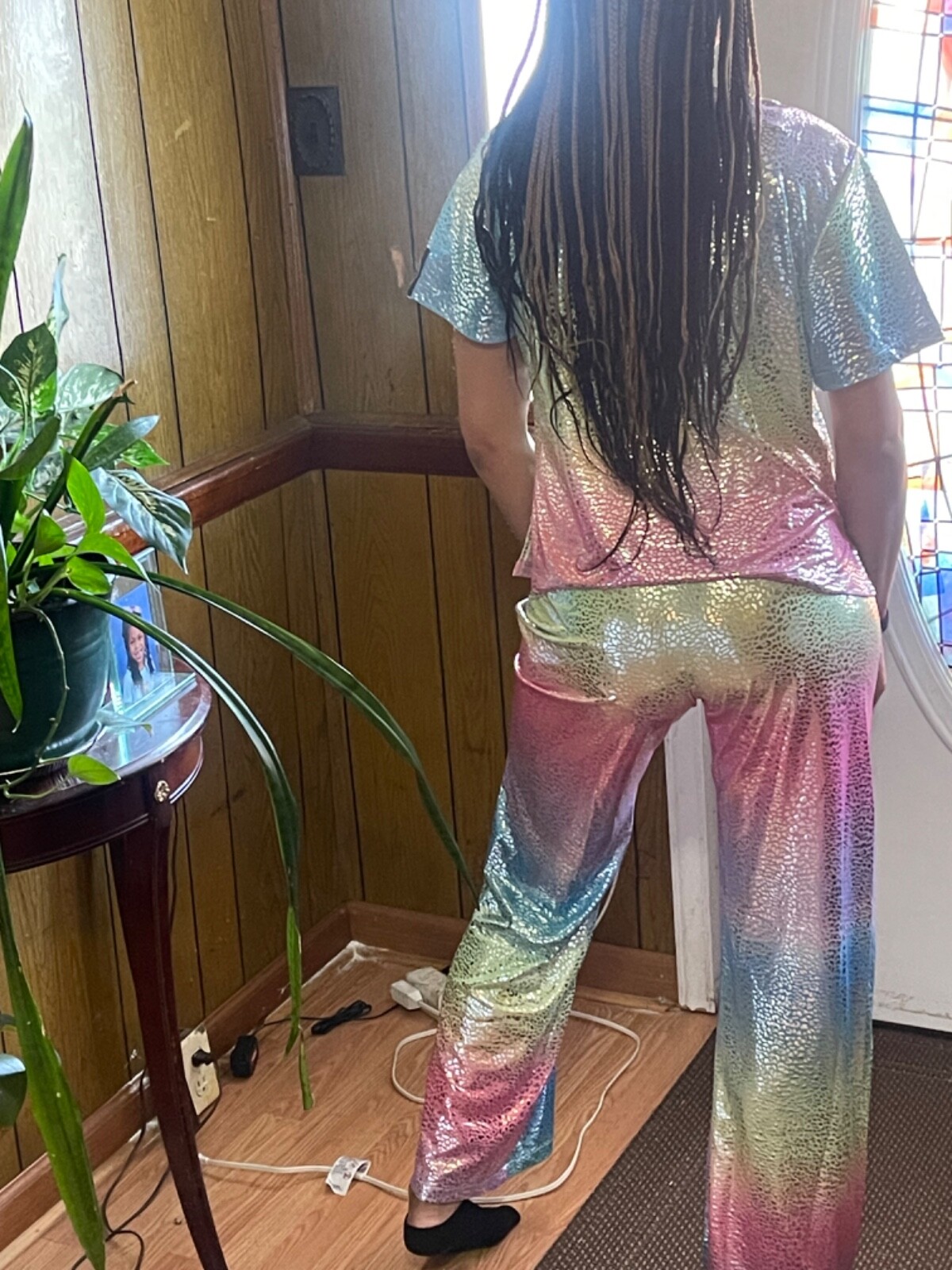 scrub sets women colorful , bright , shiny all in one exclusive nurse ...