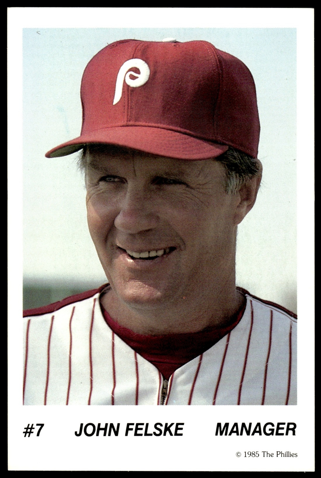 1985 Tastykake Philadelphia Phillies Oversized John Felske #NNO | eBay