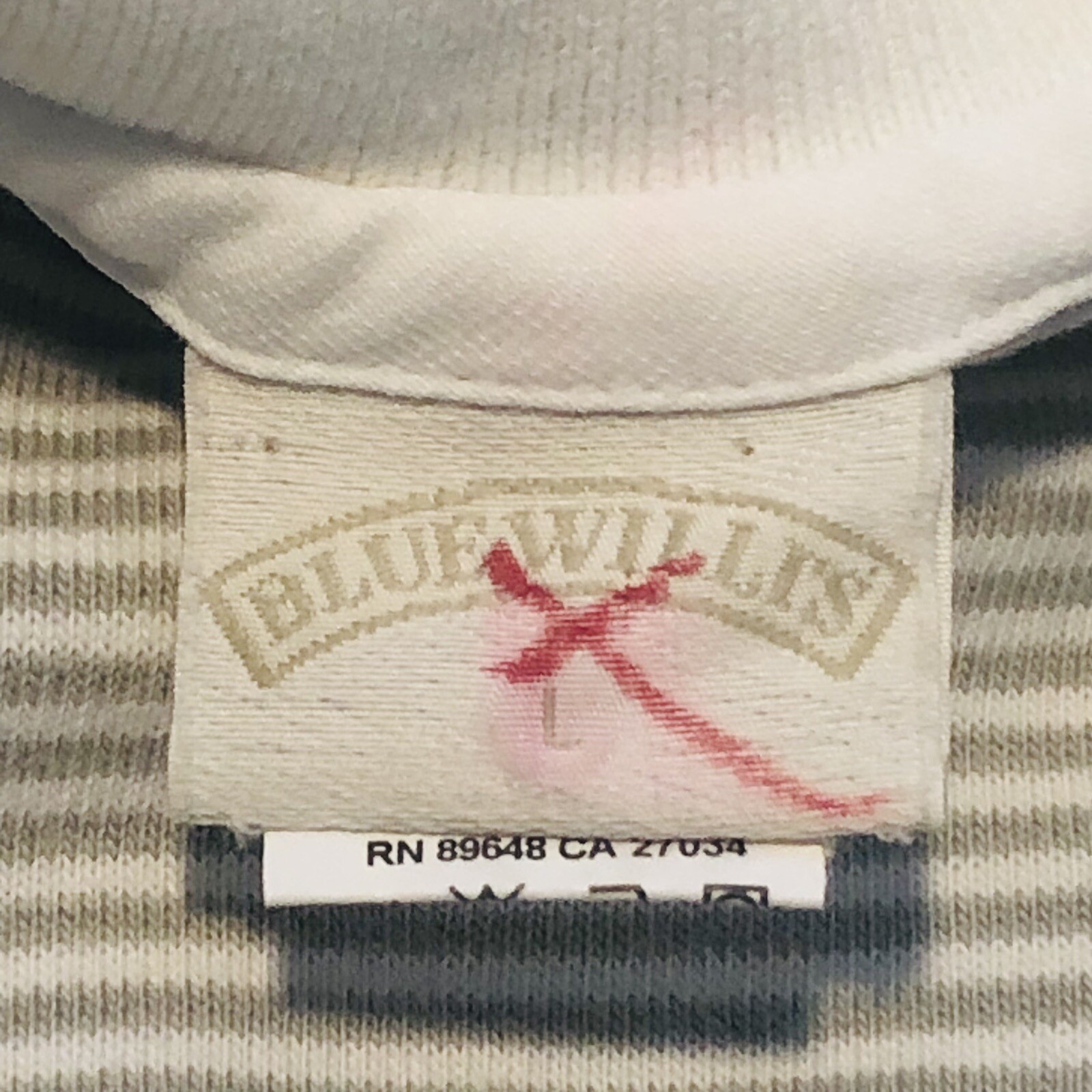 Blue Willi’s Made In Denmark Gray White Striped Cotton Golf Polo Women ...