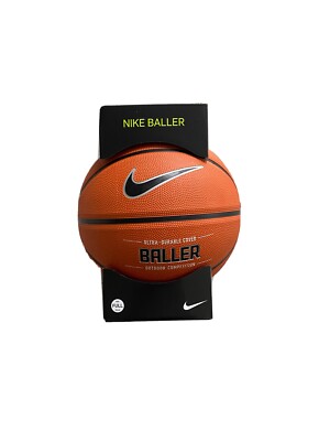 Nike Baller Basketball Full Size 29.5" Ball - Amber/Black/Metallic ...