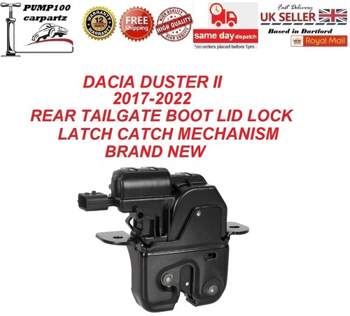 BOOT LOCK FOR DACIA DUSTER II 2017-2022 REAR TAILGATE LID LATCH CATCH ...
