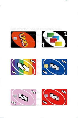 Uno Reverse Cards Back Card Credit Debit Card Waterproof PVC Sticker ...