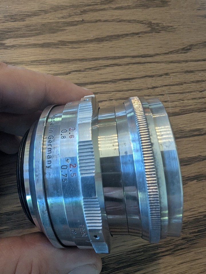 Vintage Primoplan Meyer-Optik Gorlitz f1.9 58mm Red V German Lens M42 ...