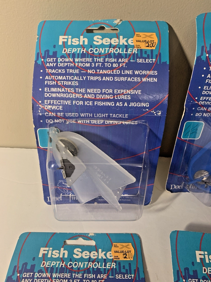 Doel Fin Fish Seeker Depth Controller Lot of 8 | eBay