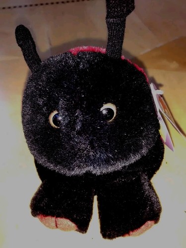 Puffkins Dottie Ladybug 1998 NWT Rare Black Face Stuffed Animal Vintage ...