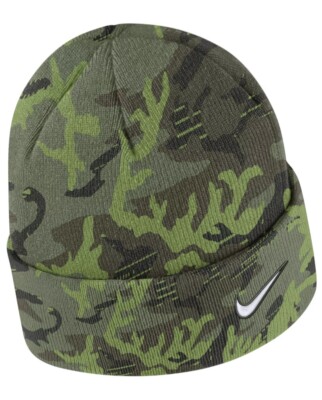 Nike UConn Huskies Camo Military Appreciation Cuffed Knit Beanie OSFM ...