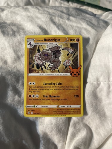 Galarian Runerigus - Trick Or Trade 2023 Rebel Clash STAMPED Promo ...