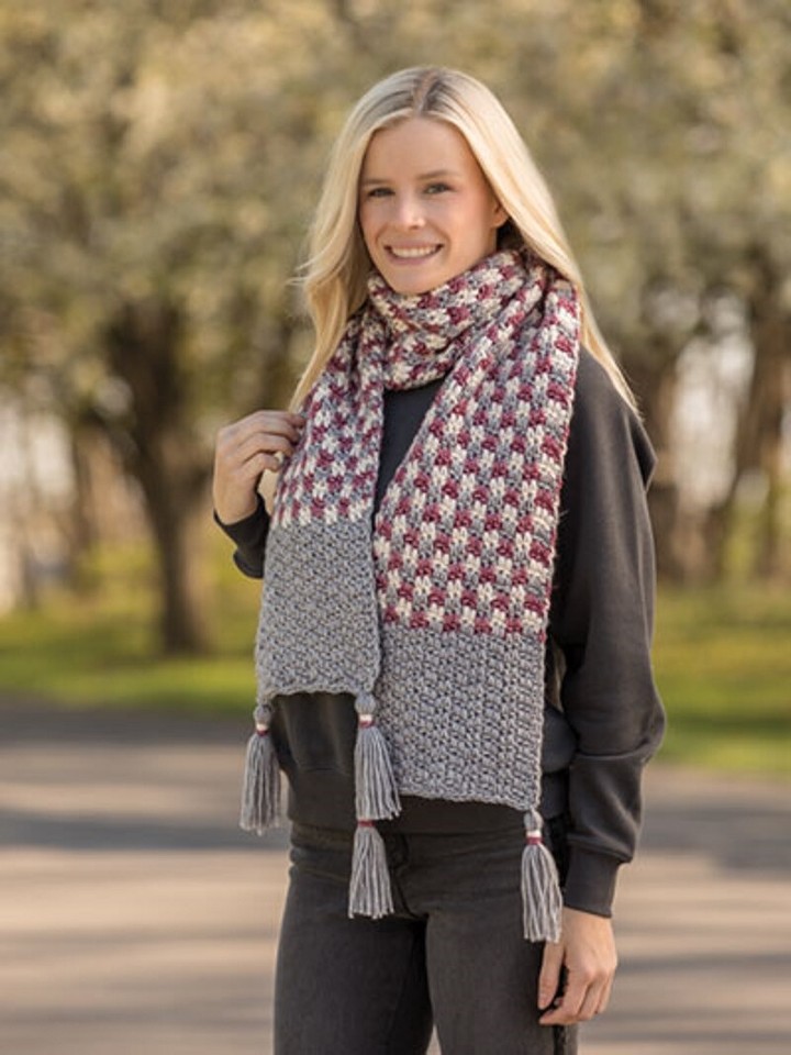 Crochet Pattern Book ~ LEARN A Stitch SCARVES ~ 7 Designs | eBay