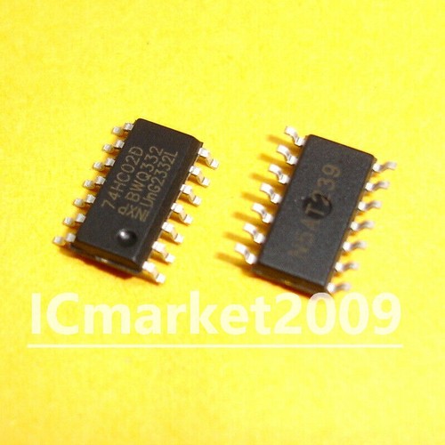 50 PCS 74HC02D SOP-14 74HC02 Quadruple 2-Input Positive-NOR SOIC Chip ...