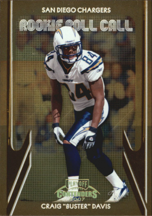 2007 Playoff Contenders Rookie Roll Call Gold Card #10 Craig Buster ...