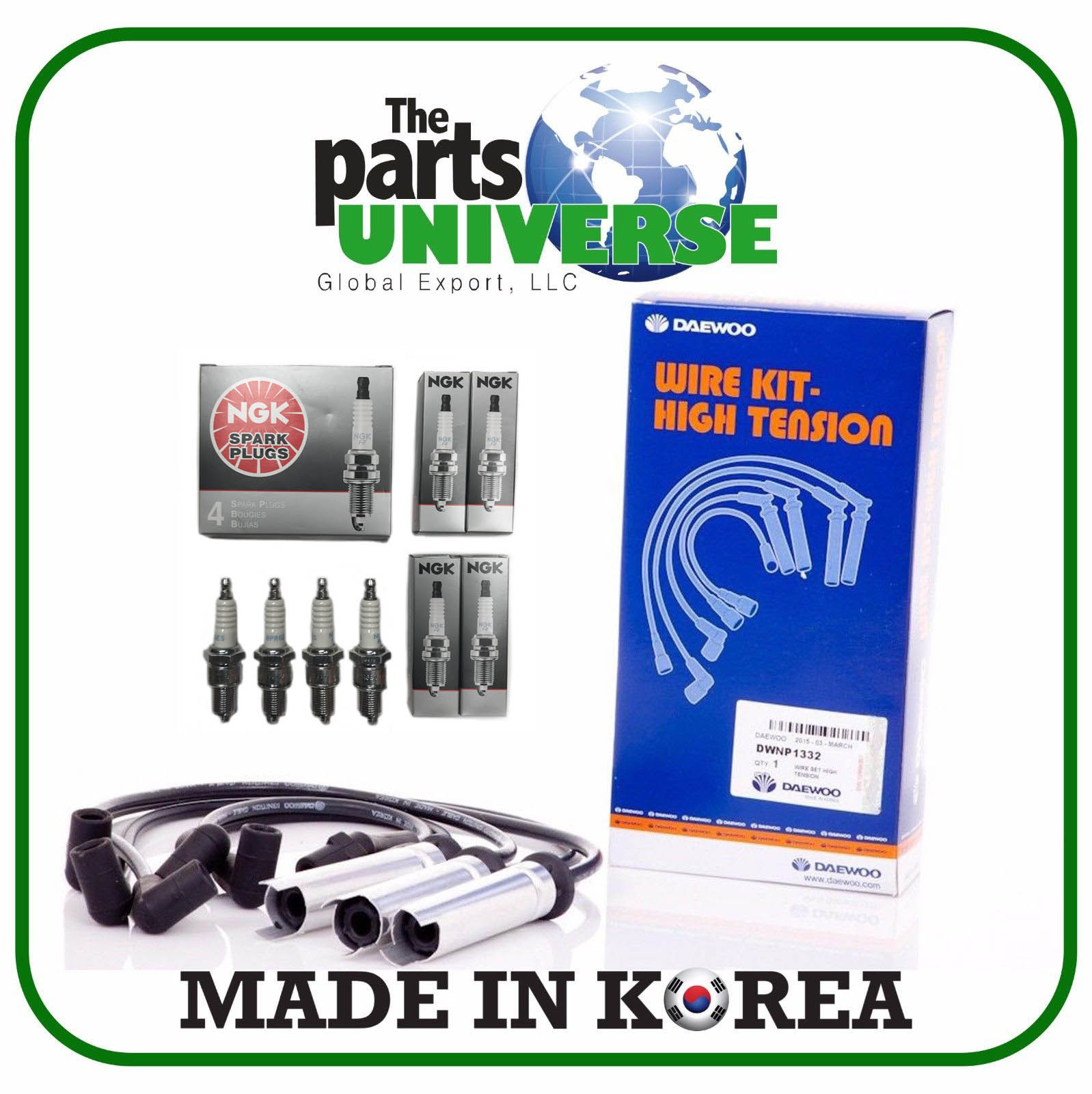 Spark Plug Wire Kit High Tension for Daewoo Cielo NP1332 Daewoo,NGK | eBay