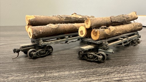 HO Scale Custom Log Cars Central Valley Trucks 2 Units Built by MMR ...