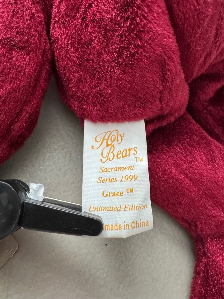 3 Vintage Holy Bears; Forgiveness, Sheldon & Grace; beanie plush 9 ...