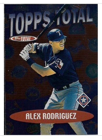 2002 Topps Total Topps Insert #TT39 Alex Rodriguez Texas Rangers HOF ...