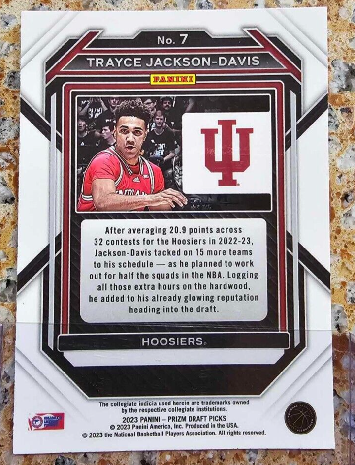 2023 Panini Prizm DRAFT PICKS #7 Trayce Jackson-Davis ROOKIE CARD RC | eBay