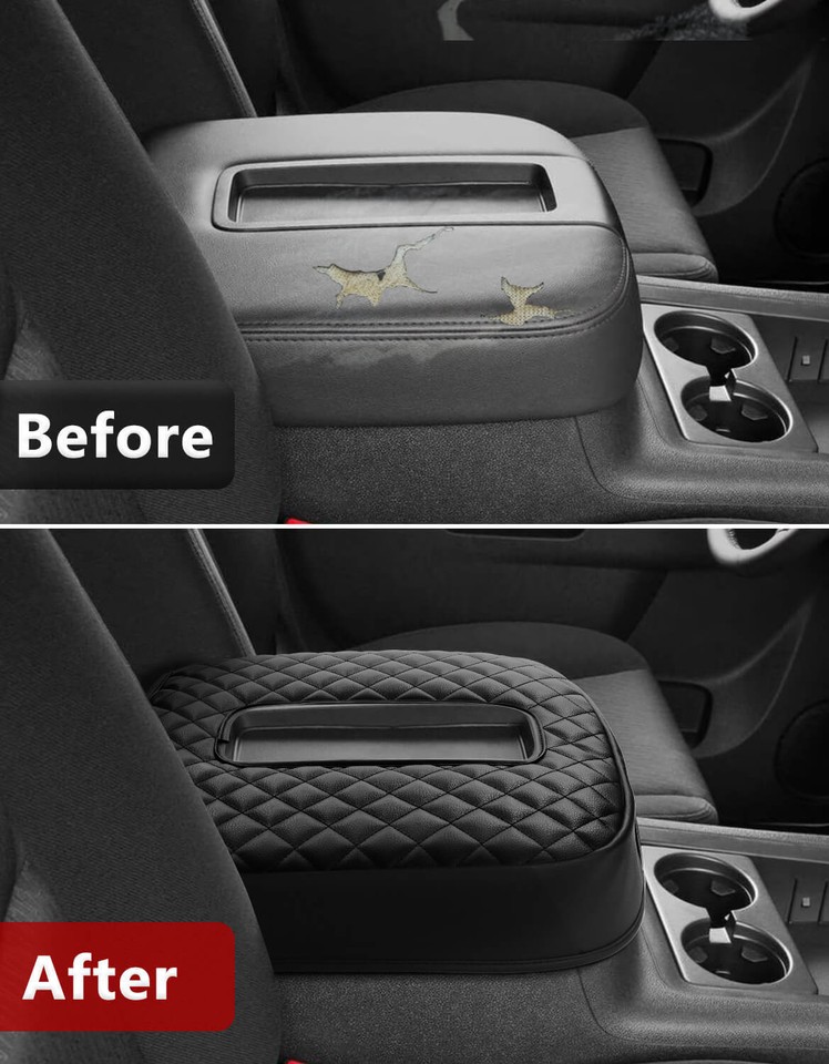 Fits Silverado 1500 2500 2007-2014 Center Console Arm Rest Lid Cover ...