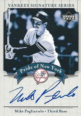 Mike Pagliarulo 2003 UD Yankee Signature Series Auto card | eBay