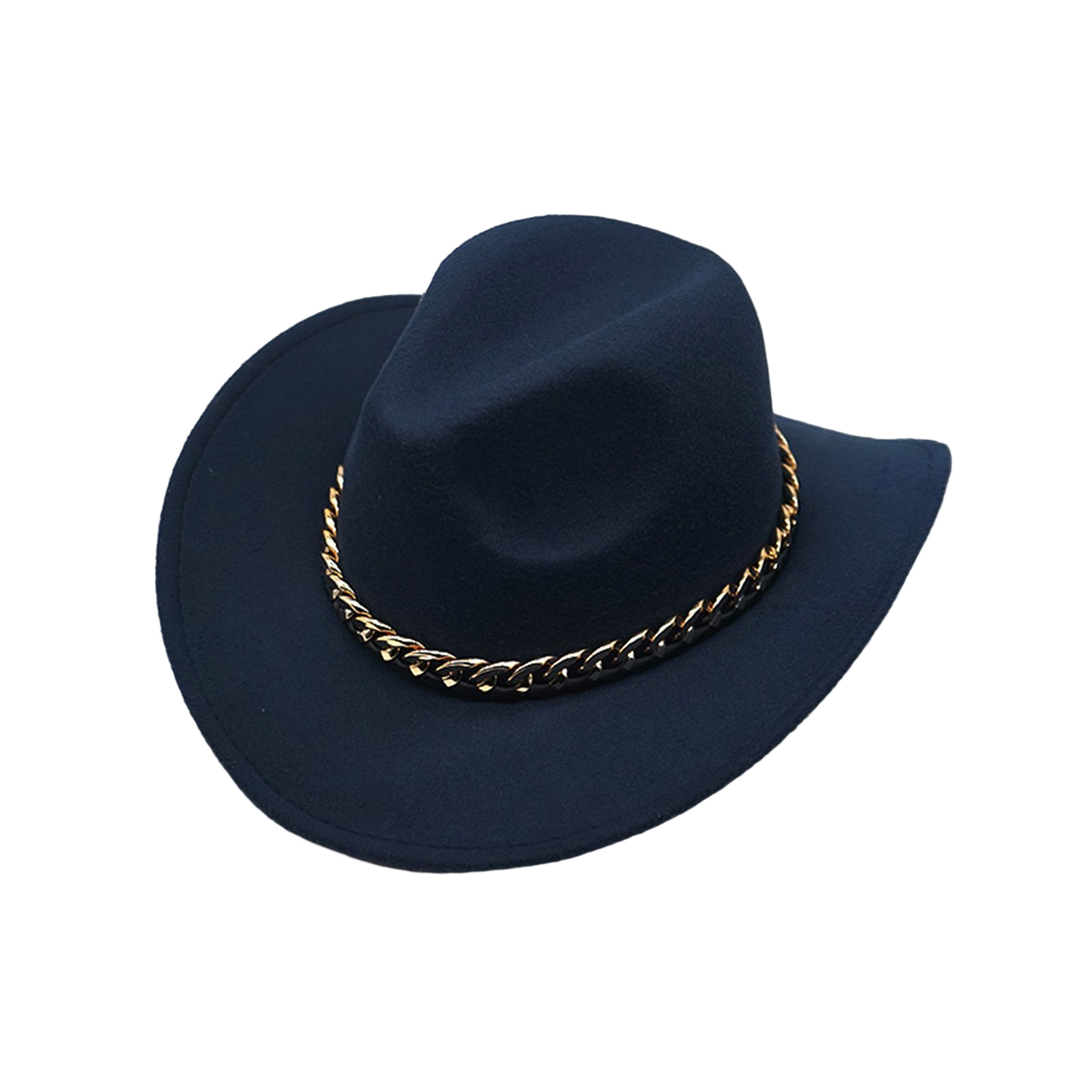 Western Cowboy Cap Comfortable Wear British Style Wide Brim Jazz Cap ...