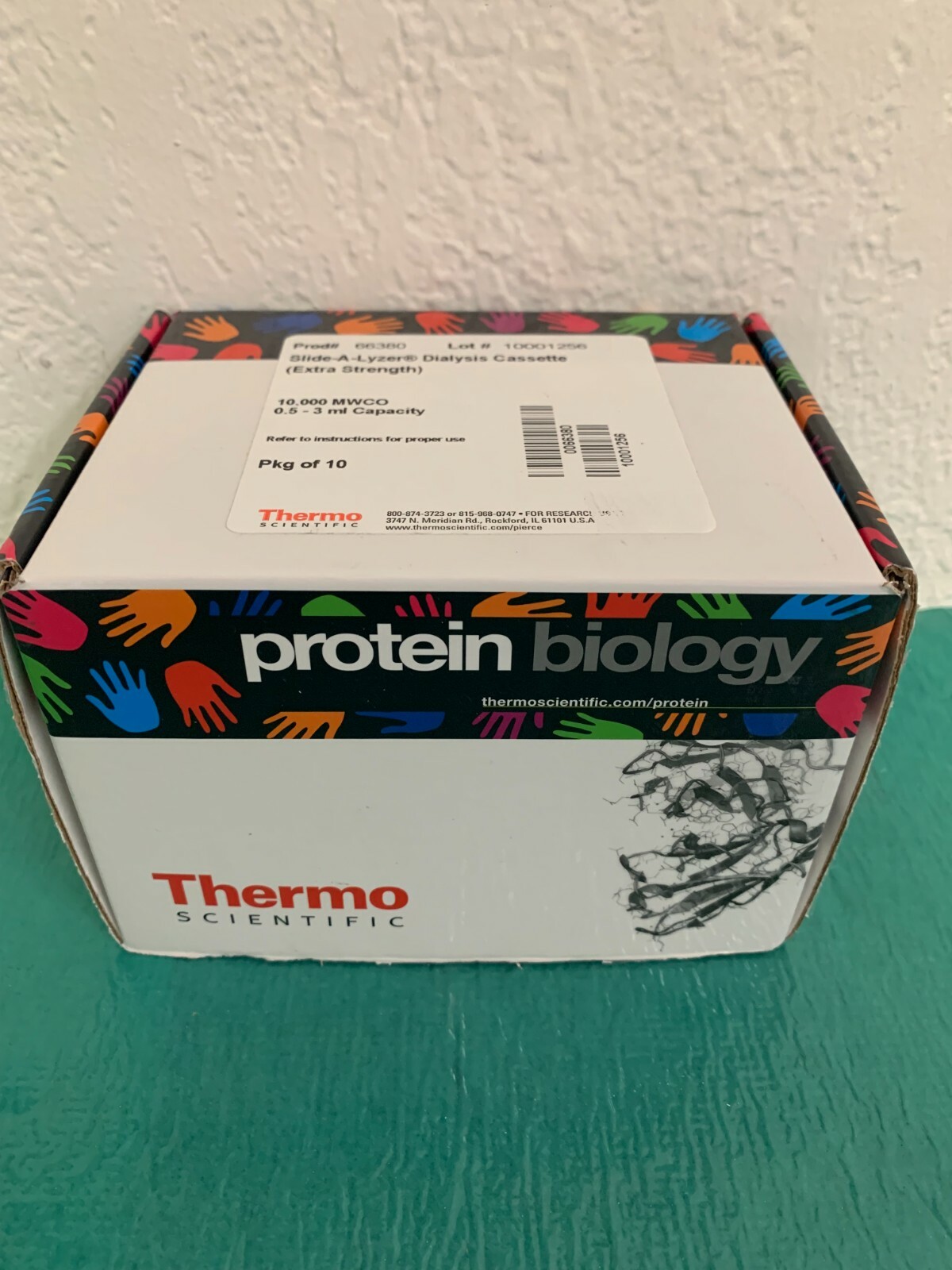 Thermo Slide-A-Lyzer Dialysis Cassette.10KMWCO 0.5-3 mL Capacity. Prod ...