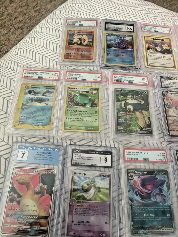 Pokemon Graded card Lot PSA CGC mix grades Quitting Big Auction. Winner ...