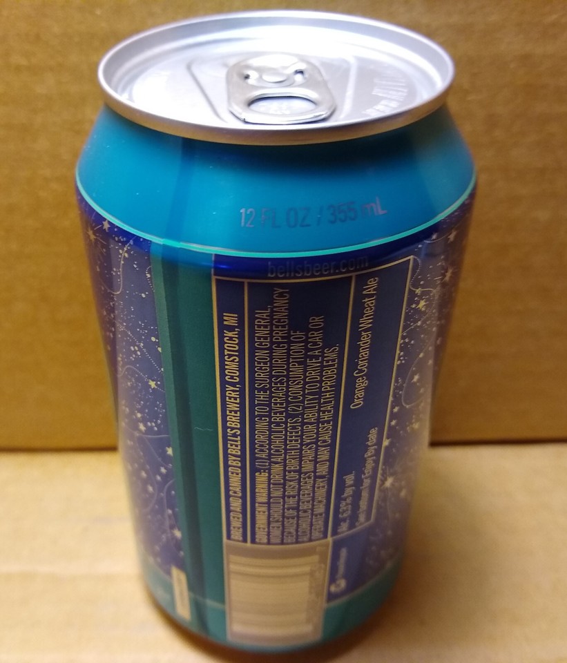 Oberon Eclipse Citrus Wheat 12 oz. beer can Bell’s Brewery in Comstock ...