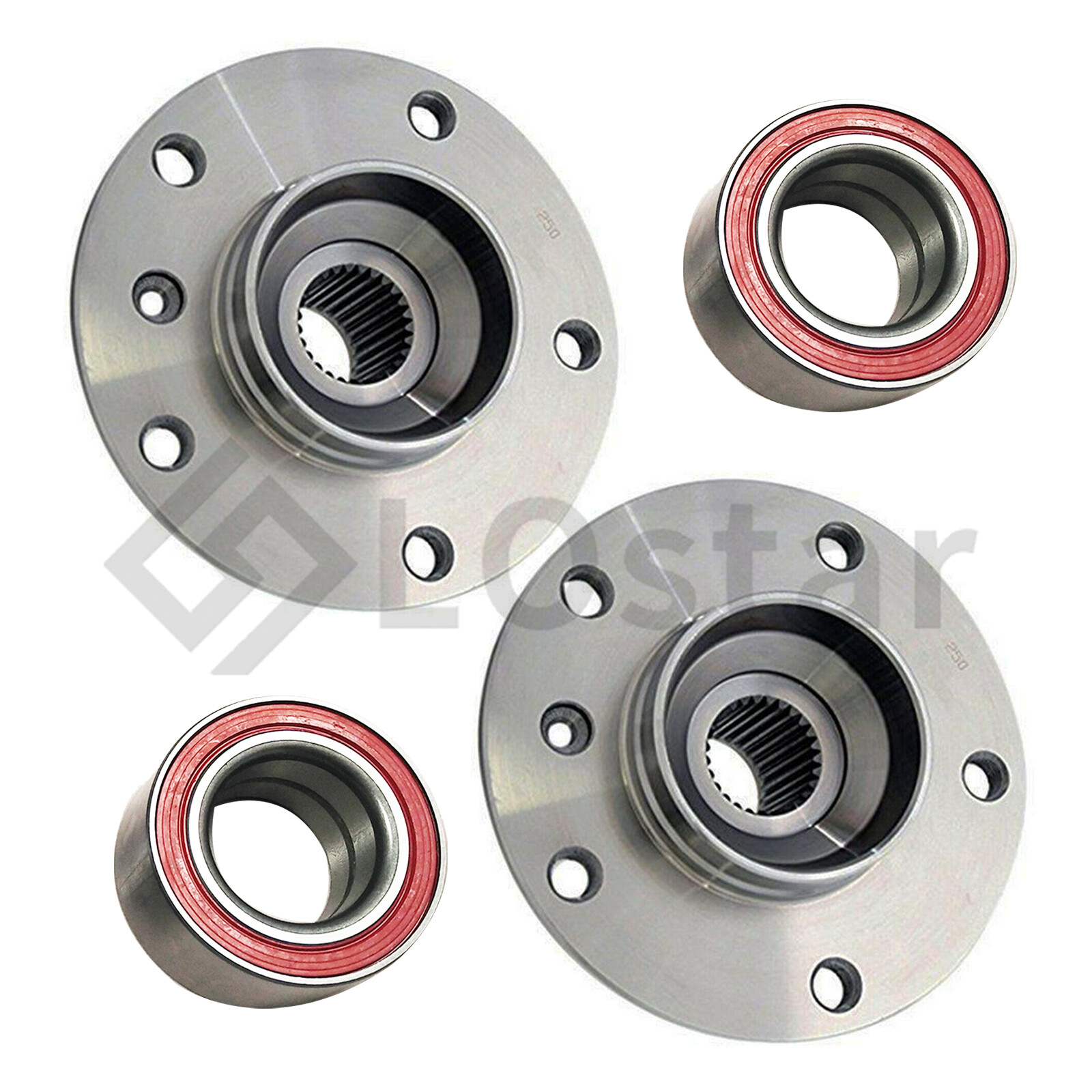 Pair(2) New Rear Wheel Hub & Bearing Assembly Fits 1996-2006 BMW 318 ...