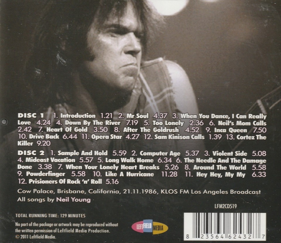 NEIL YOUNG - COW PALACCE 1986. 2CD | eBay