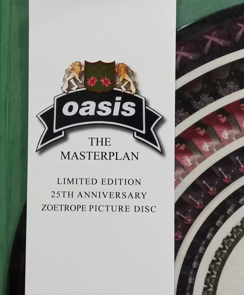 Oasis – The Masterplan- 2xLP - Picture Disc Limited Edit. Zoetrope vinyl | eBay