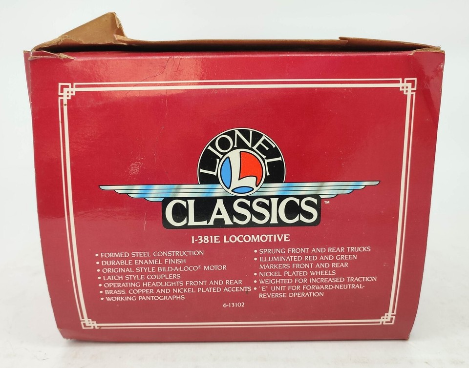 Lionel 13102 381E Standard Gauge Electric Locomotive in the Original ...