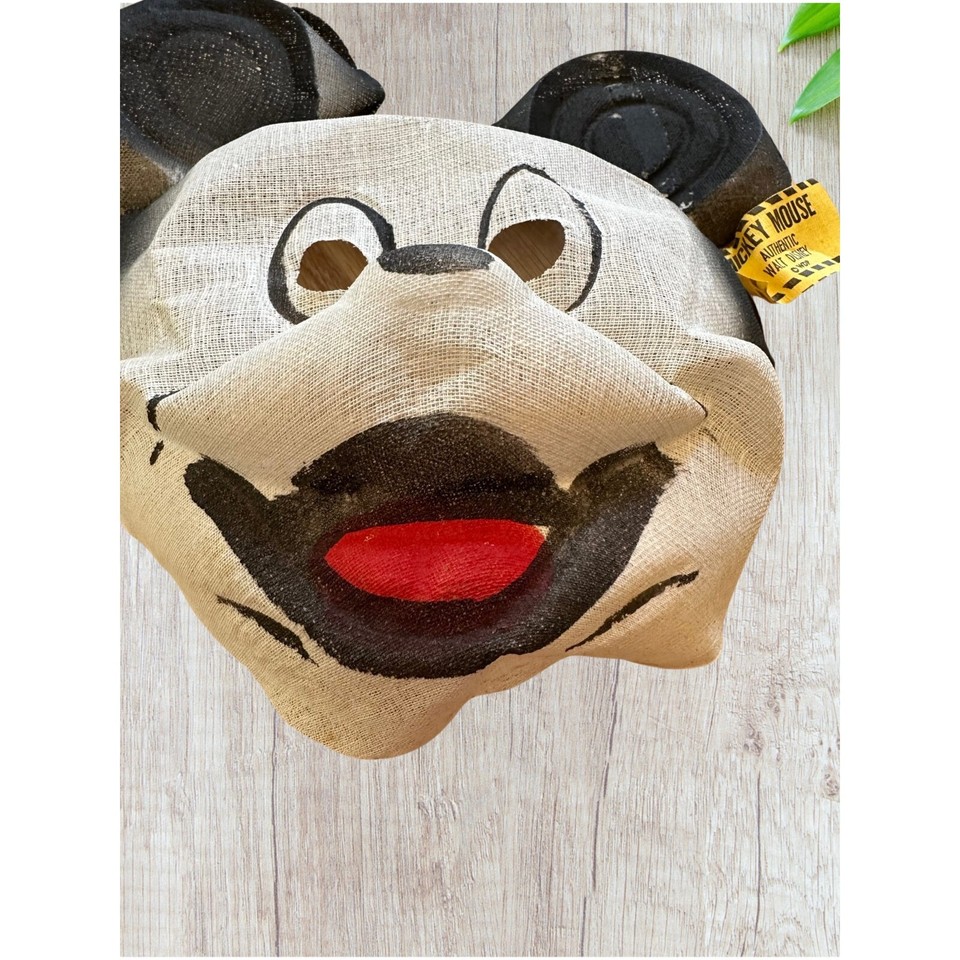 Vintage Halloween Mickey Mouse Cheesecloth Mask | eBay