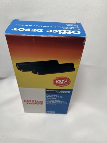 Office Depot 775-191, 2 Replacement Fax Ribbon(PC-202RF) For Brother PC ...