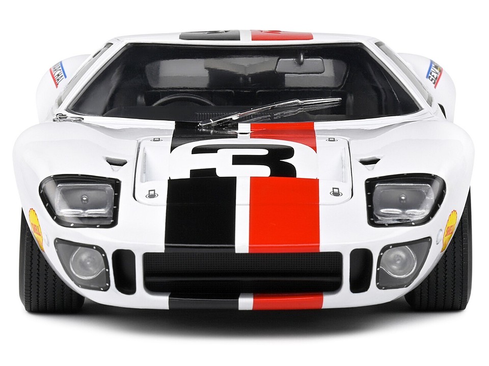 Box Damaged FORD GT40 MK1 #3 "ERIC DEAN DESIGN" WHITE 1/18 BY SOLIDO ...