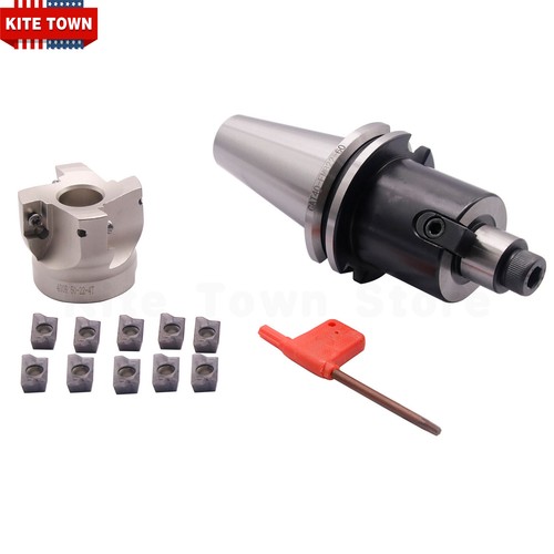 CAT40-FMB22-60 Arbor 400R 50-22-4T Face End Mill Shell Cutter + 10pcs ...