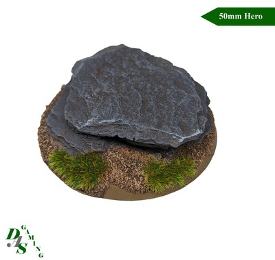 Resin 50mm Round Scenic Infantry Hero Bases - Wargames 40K | eBay UK