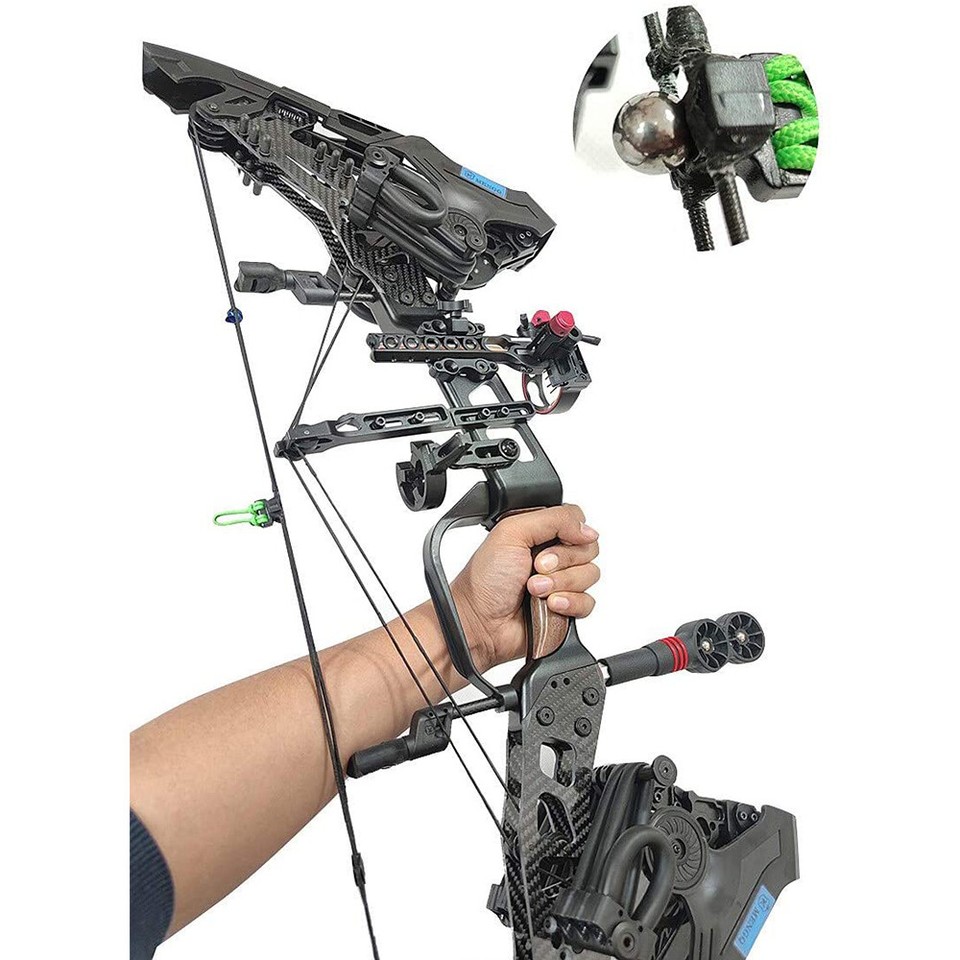 Compound Bow Set Steel Ball Arrows Hunting 21.5lbs-60lbs Dual-use ...