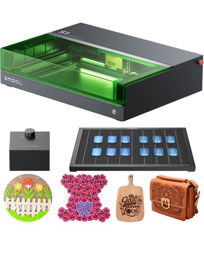 xTool S1 10W Laser Engraver, 600mm/s Speed Laser Engraving Machine ...