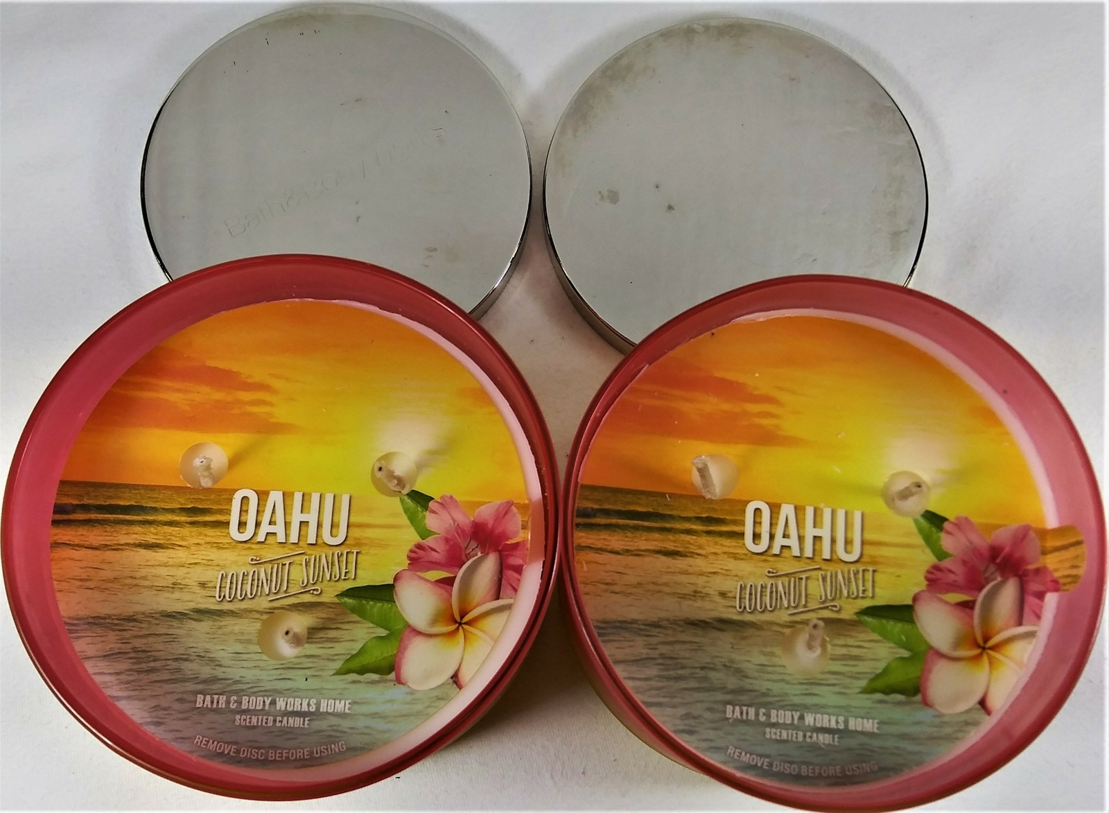 Bath & Body Works 3 Wick Candles Oahu Coconut Sunset 14.5oz / 411g for ...