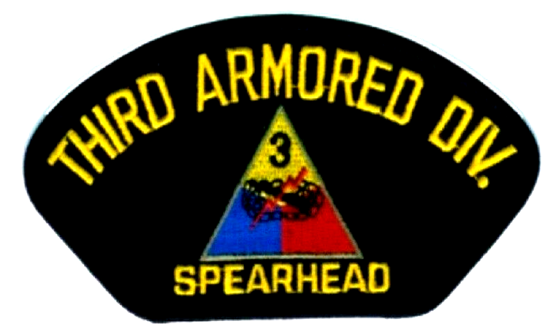 MILITARY EMBROIDERED PATCH - THIRD ARMORED DIVISION -- IRON-ON - NEW ...