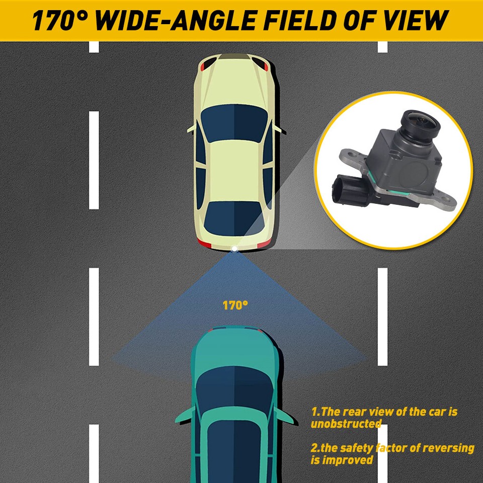 68274731AE Rear View Back Up Camera For 2016-2019 Dodge Ram 1500 2500 ...