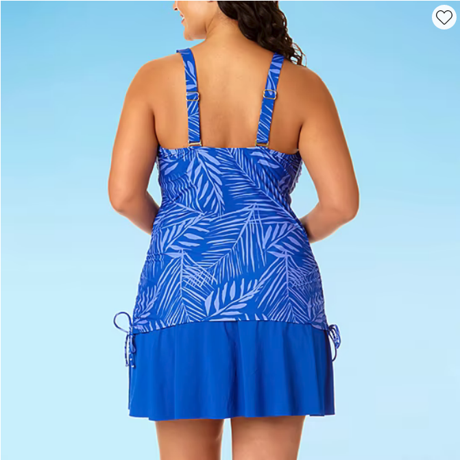 Sonnet Shores Lined Abstract Tankini Swimsuit Top Plus Size 20W New ...